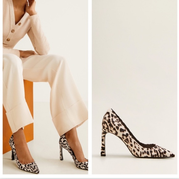 Mango | Shoes | Mango Real Leather Leopard Print Pumps | Poshmark